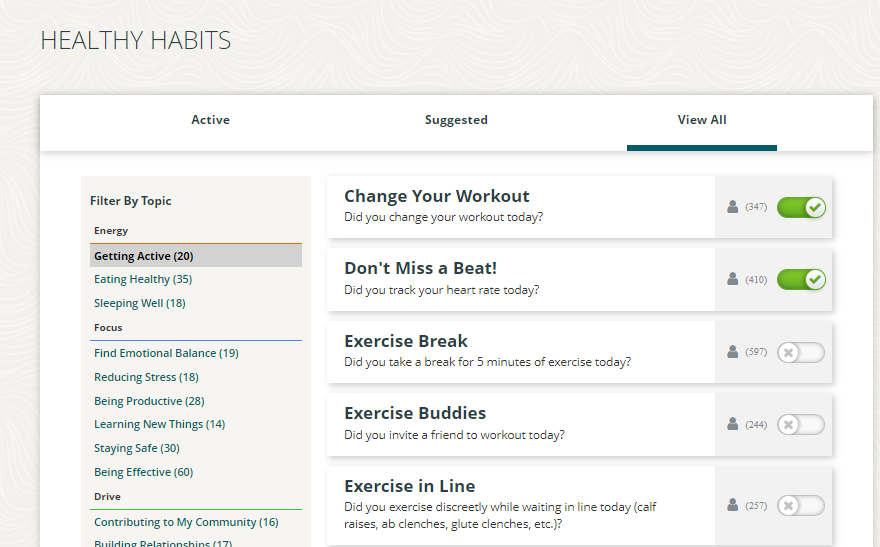 How to track Healthy Habits – Evernorth