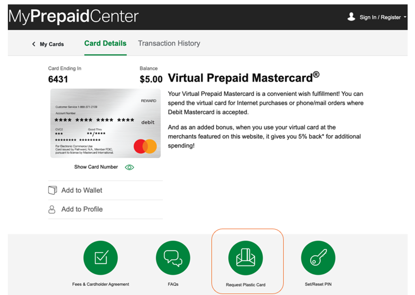 How to Order a Physical Promotional Prepaid Mastercard USD? – Evernorth