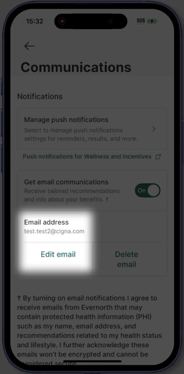How to change your email address via the Evernorth mobile app? – Evernorth